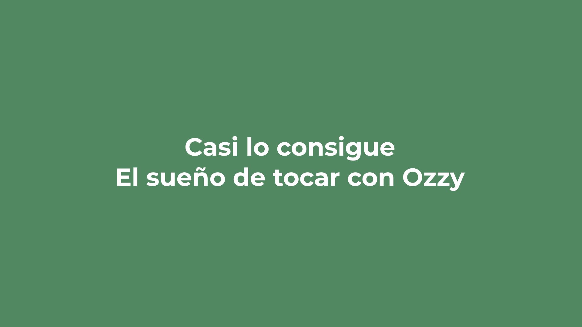 Jimi Bell: La audición que casi lo convierte en guitarrista de Ozzy ...